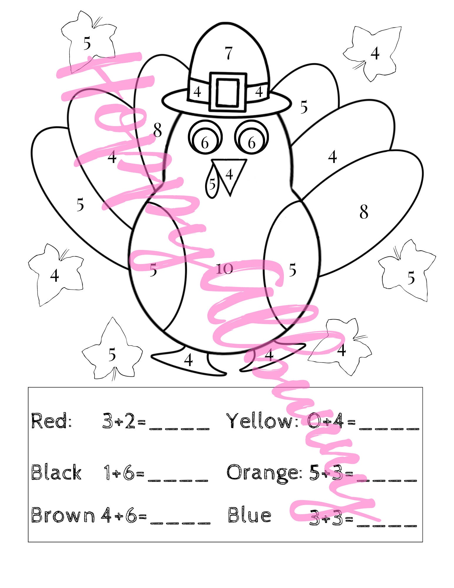 Printable Thanksgiving Activity Bundle, Thanksgiving Coloring Pages ...