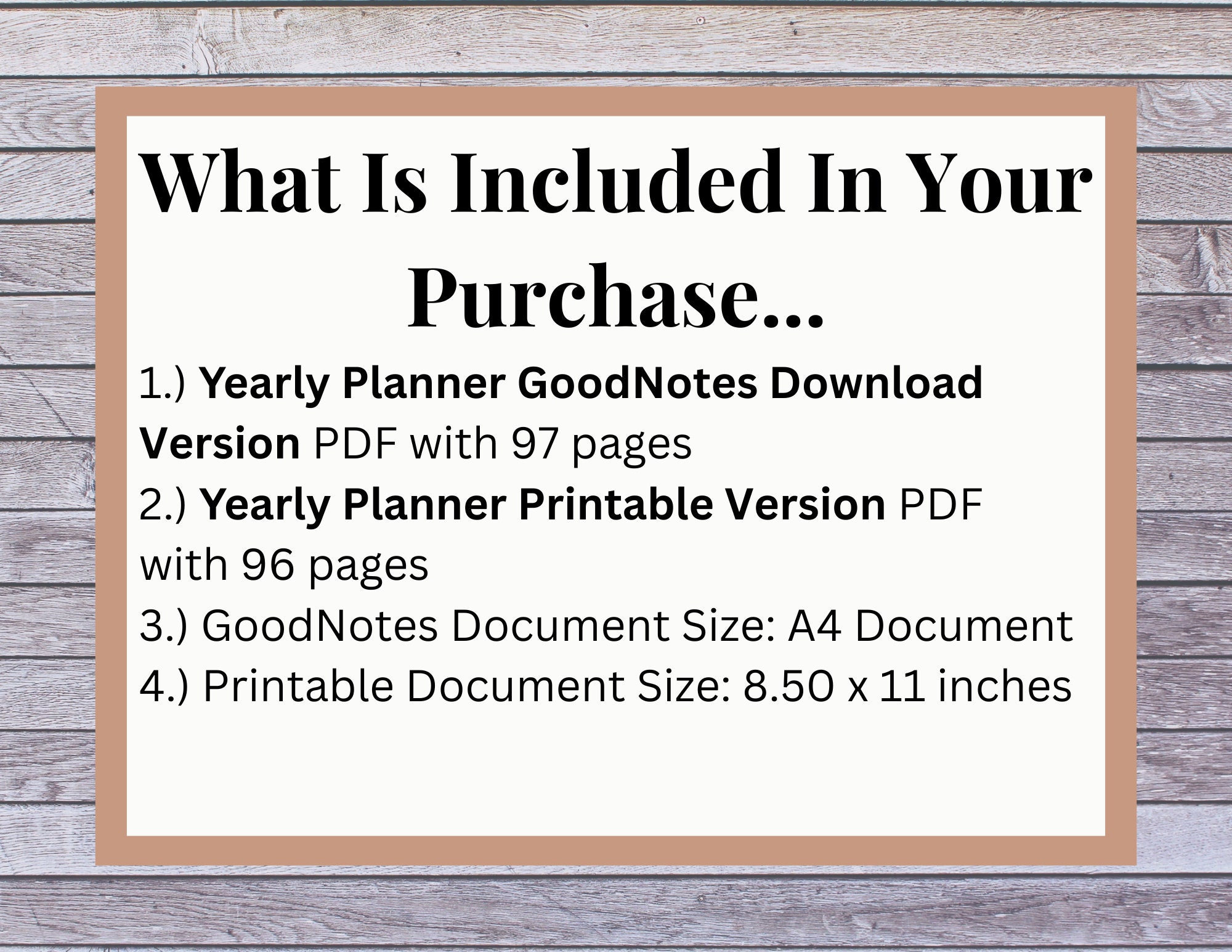 Undated Digital Planner, Year Planner, Digital Planner, Printable ...