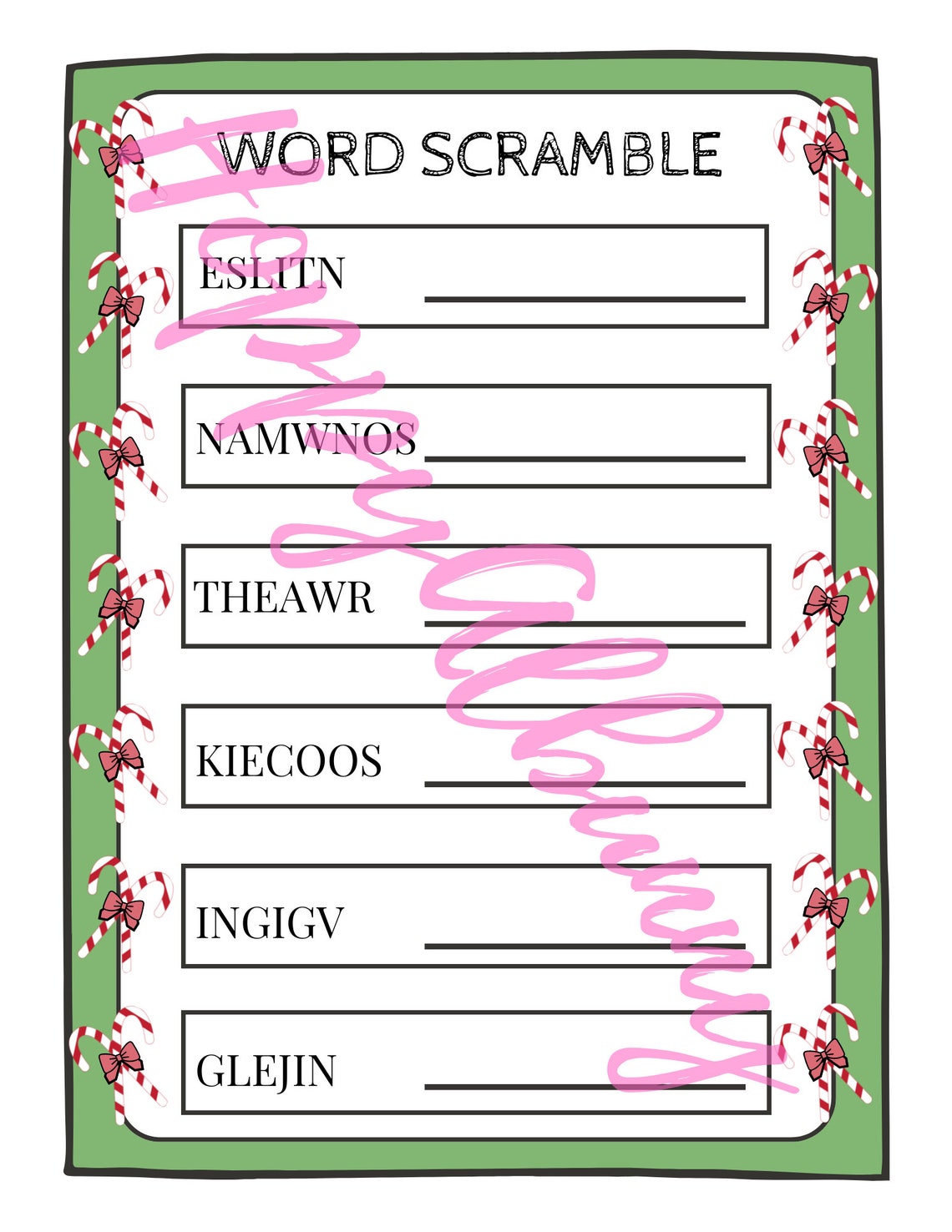 Printable Christmas Activities for Kids, Christmas Word Search for Kids ...