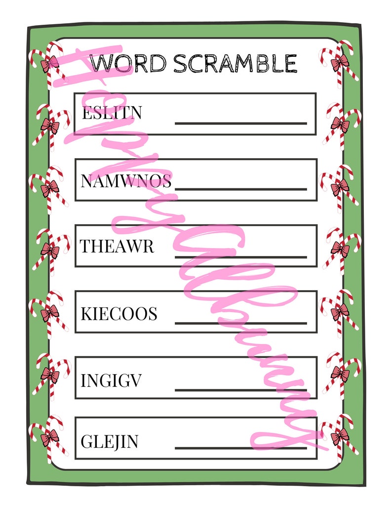 Printable Christmas Activities for Kids, Christmas Word Search for Kids ...