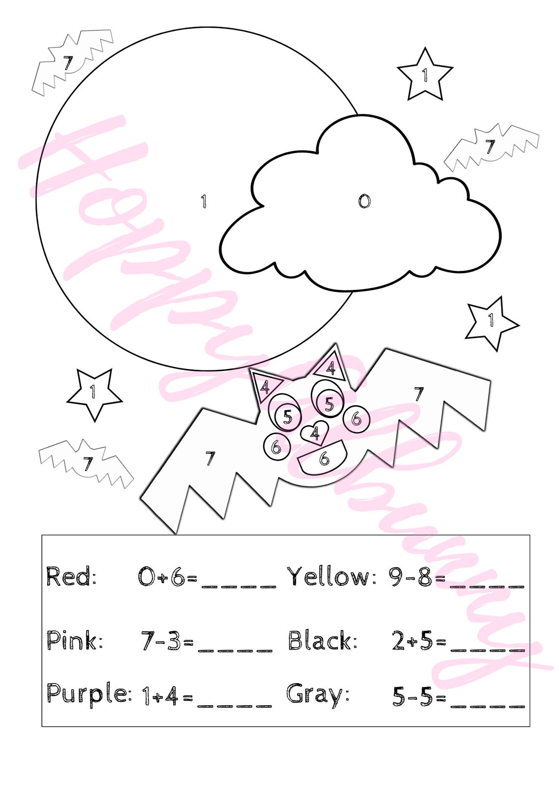 Printable Halloween Coloring Page, Printable Halloween Activities for ...