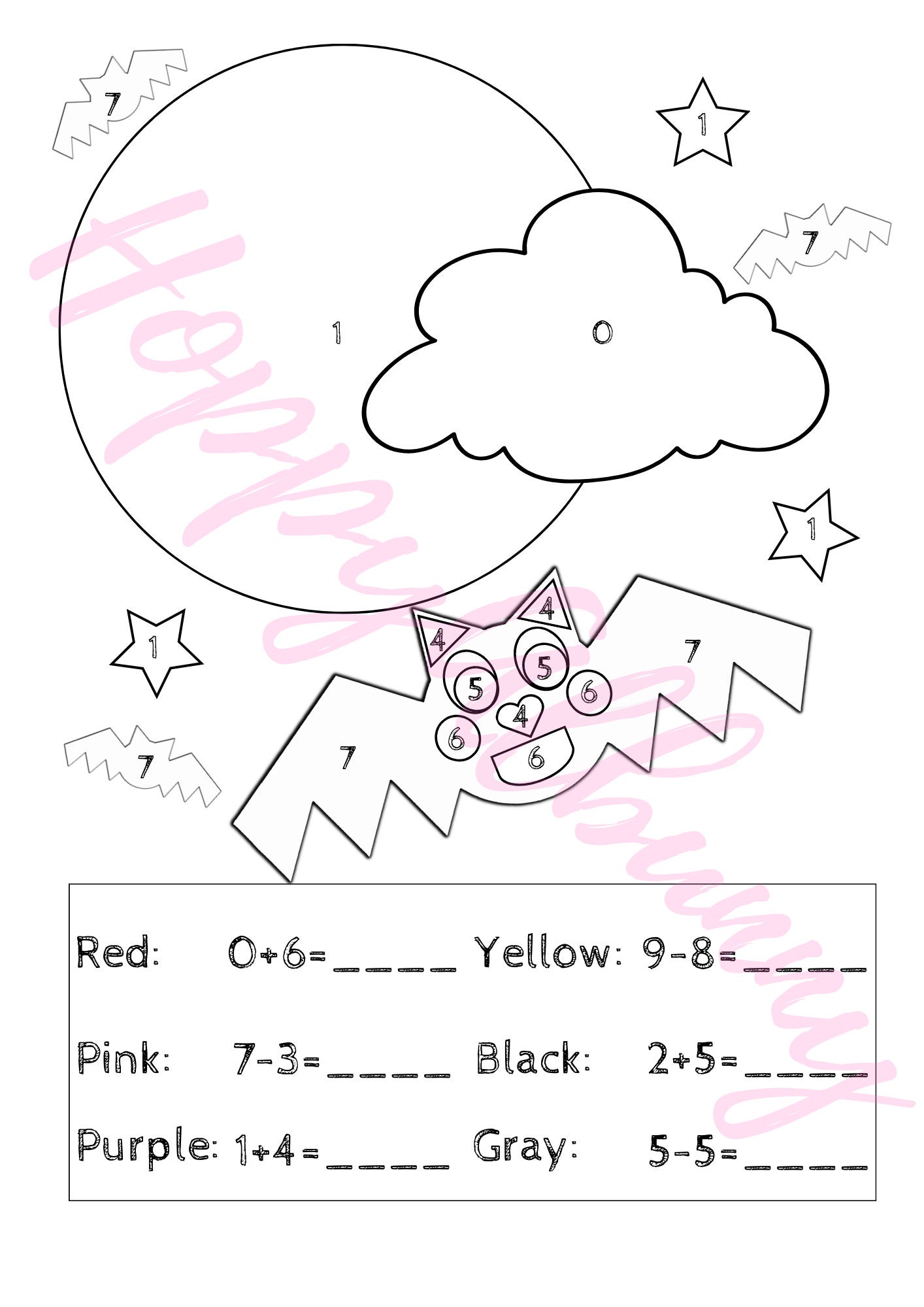 Printable Halloween Coloring Page, Printable Halloween Activities for ...