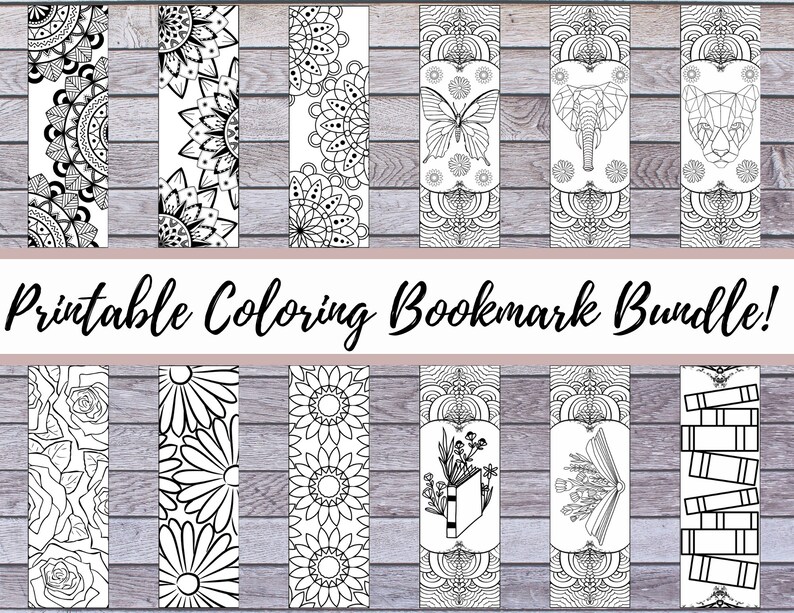 Printable Coloring Bookmark, Printable Mandala Coloring Bookmark Pages ...