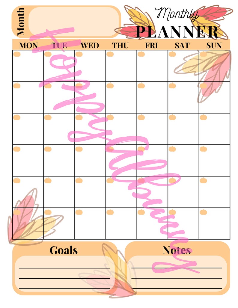 Printable Holiday Planner, Fall Planner Bundle Printable and Goodnotes ...