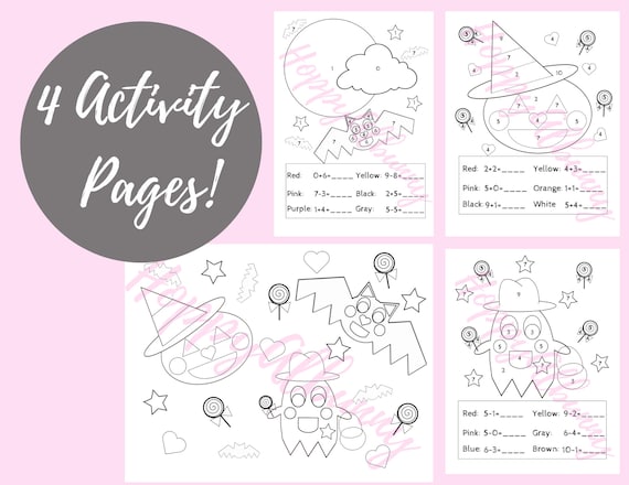 Printable Halloween Coloring Page Printable Halloween - Etsy