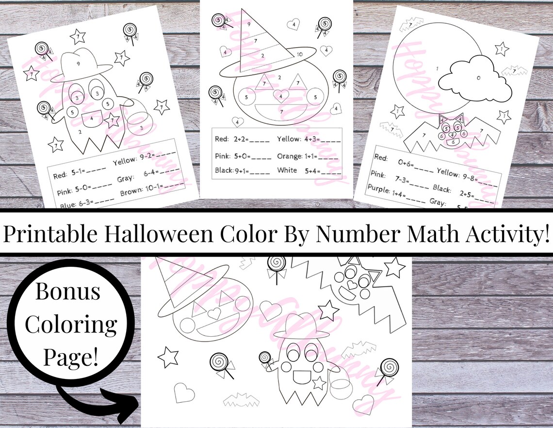 Printable Halloween Coloring Page, Printable Halloween Activities for ...