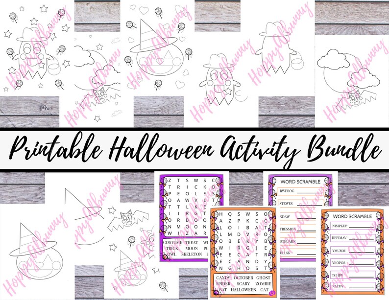 Printable Halloween Coloring Pages, Printable Halloween Activity for ...