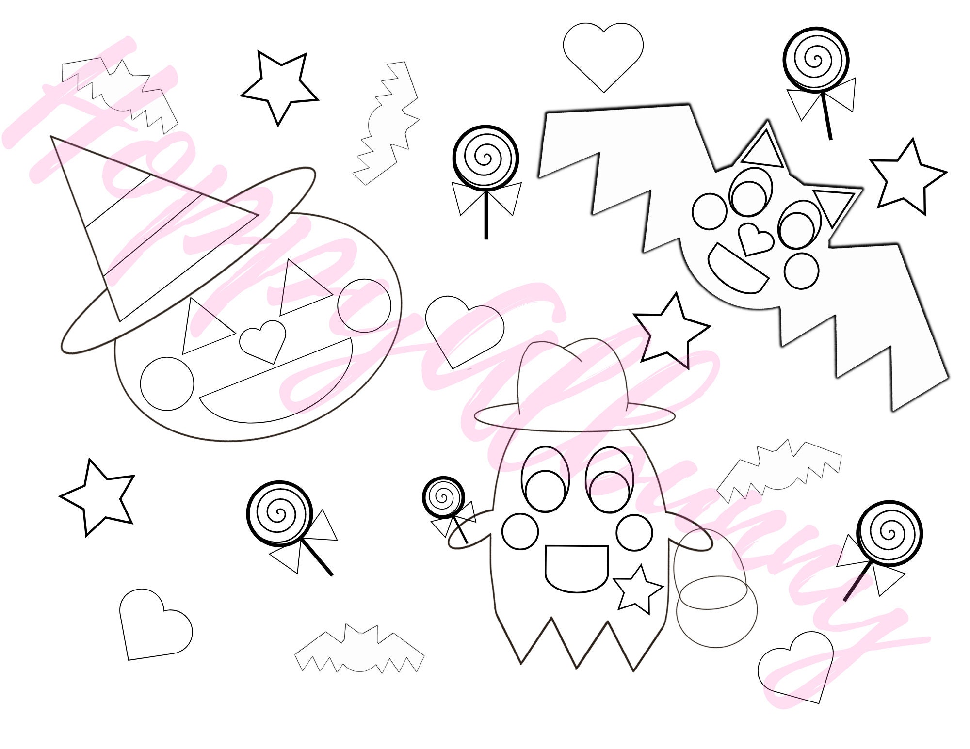 Printable Halloween Coloring Page, Printable Halloween Activities for ...