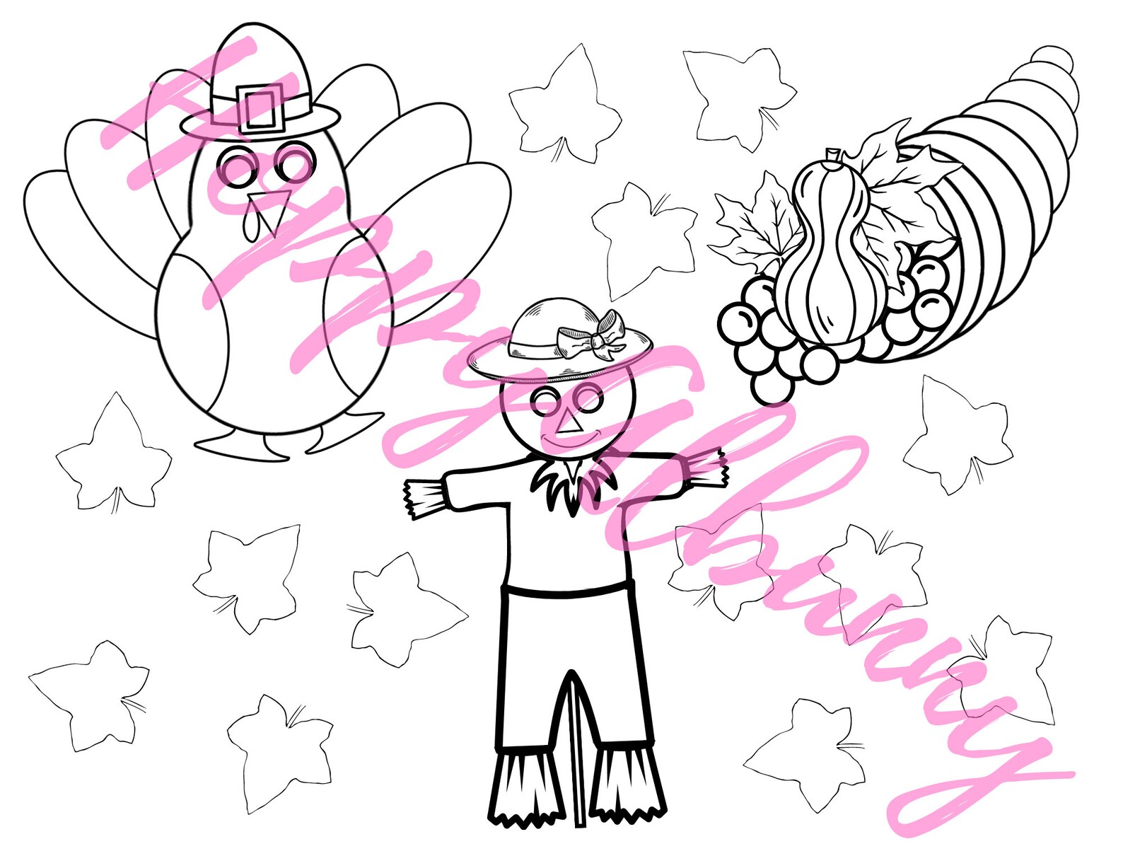 Printable Thanksgiving Activity Bundle, Thanksgiving Coloring Pages ...