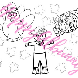 Printable Thanksgiving Activity Bundle, Thanksgiving Coloring Pages ...