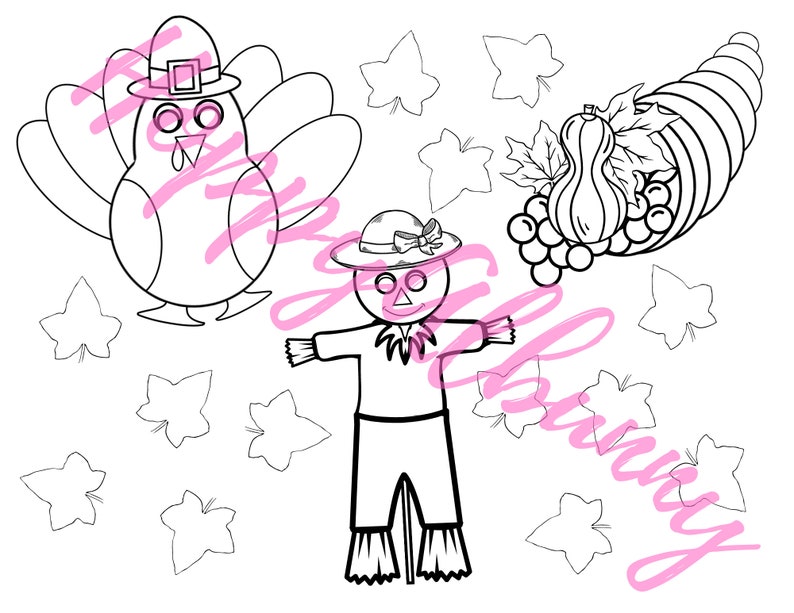 Printable Thanksgiving Activity Bundle, Thanksgiving Coloring Pages ...