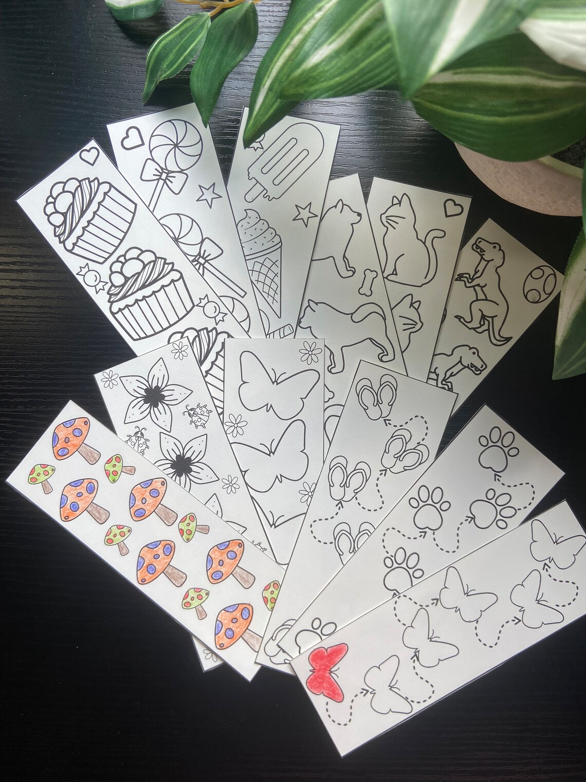 Printable Coloring Bookmarks, Printable Bookmarks, Printable Butterfly ...