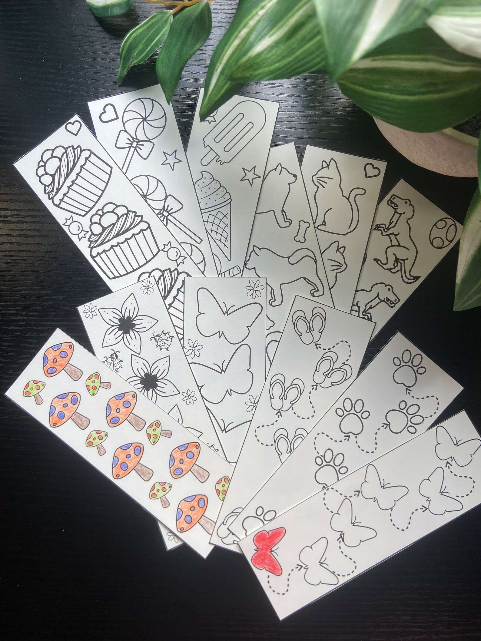 Printable Coloring Bookmarks, Printable Bookmarks, Printable Butterfly ...