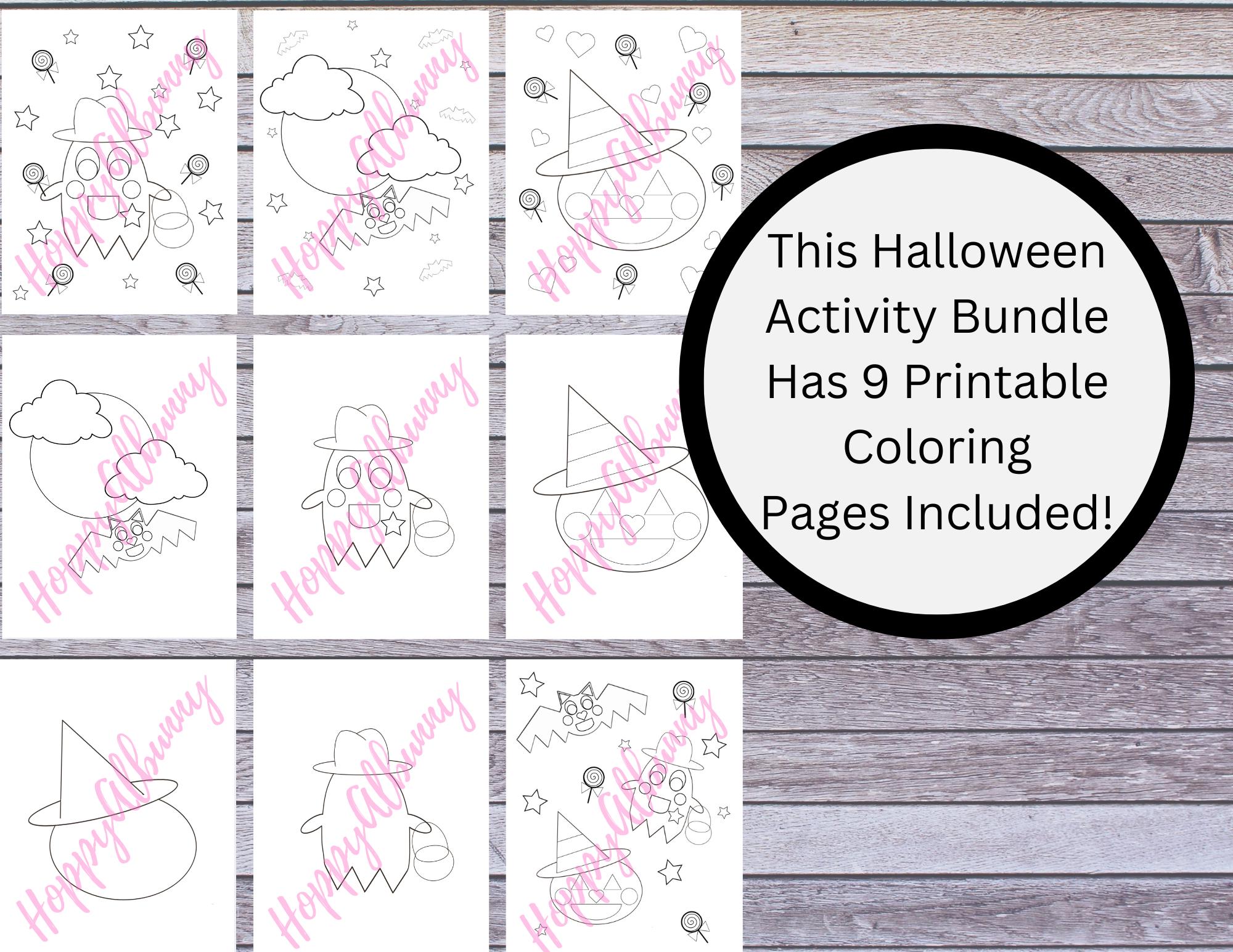 Printable Halloween Coloring Pages, Printable Halloween Activity for ...