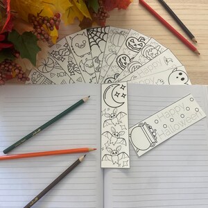 Printable Halloween Coloring Bookmarks, Halloween Coloring Bookmarks ...