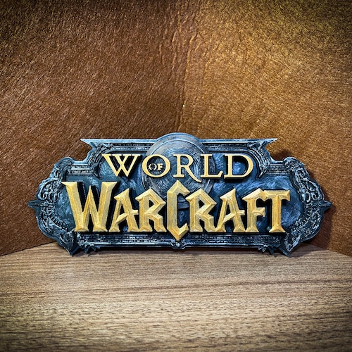 World of Warcraft Logo Desktop/wall Decor World of Warcraft - Etsy