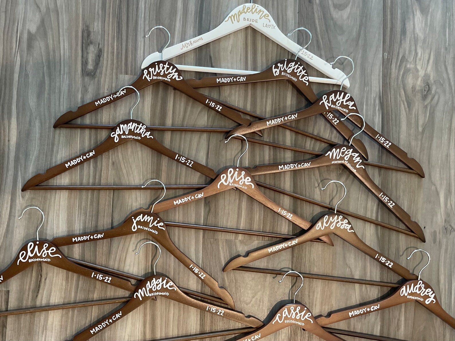 Hand Painted Wedding Hangers - Etsy