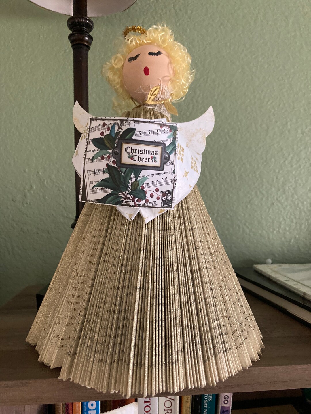 Christmas Angel Made From a Book - Etsy