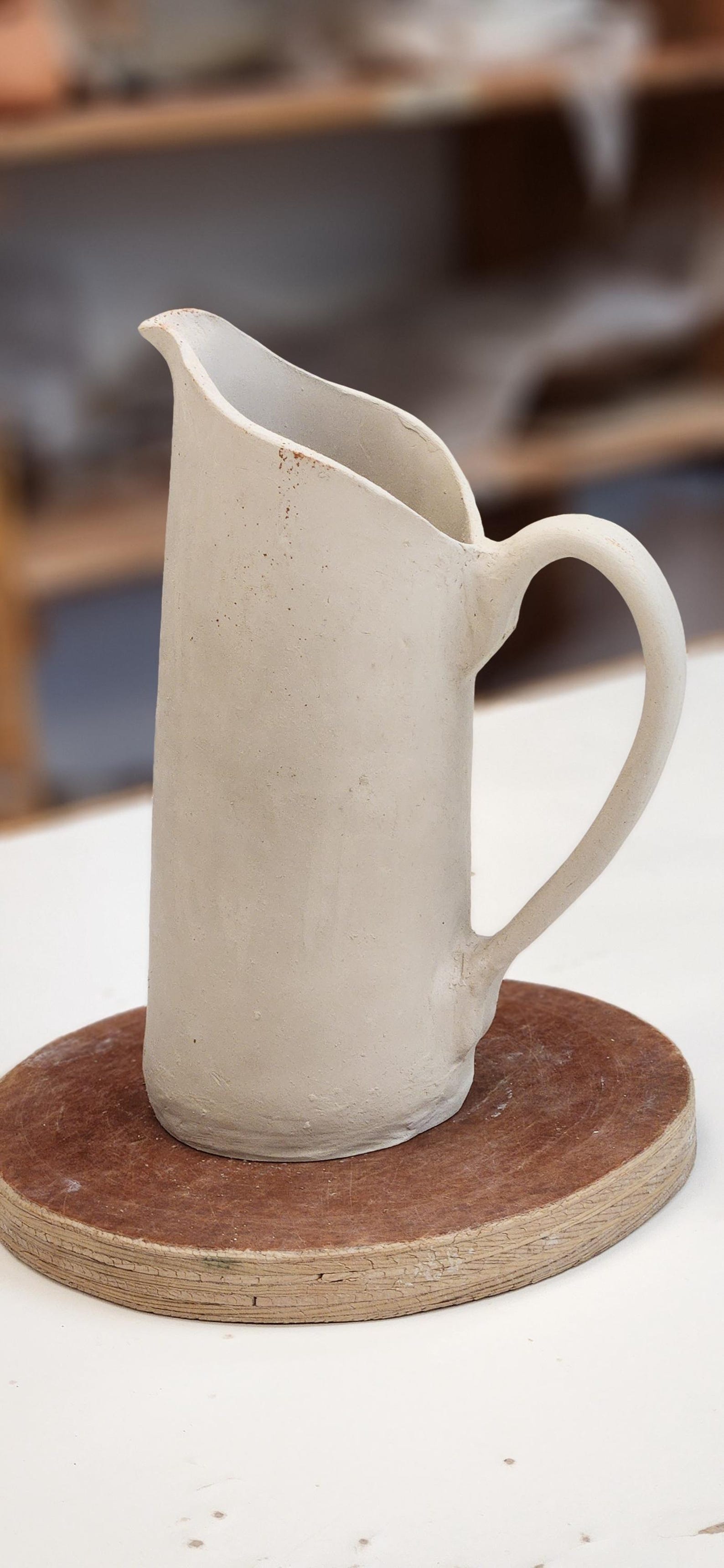 Water Pitcher and Saucer Clay Slab Stencil Matching Set – Printable ...