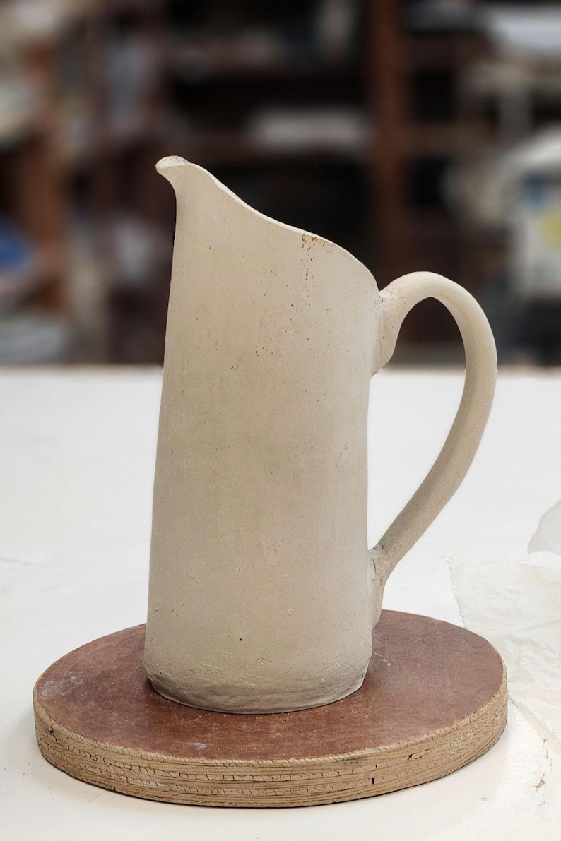 Water Pitcher and Saucer Clay Slab Stencil Matching Set – Printable ...