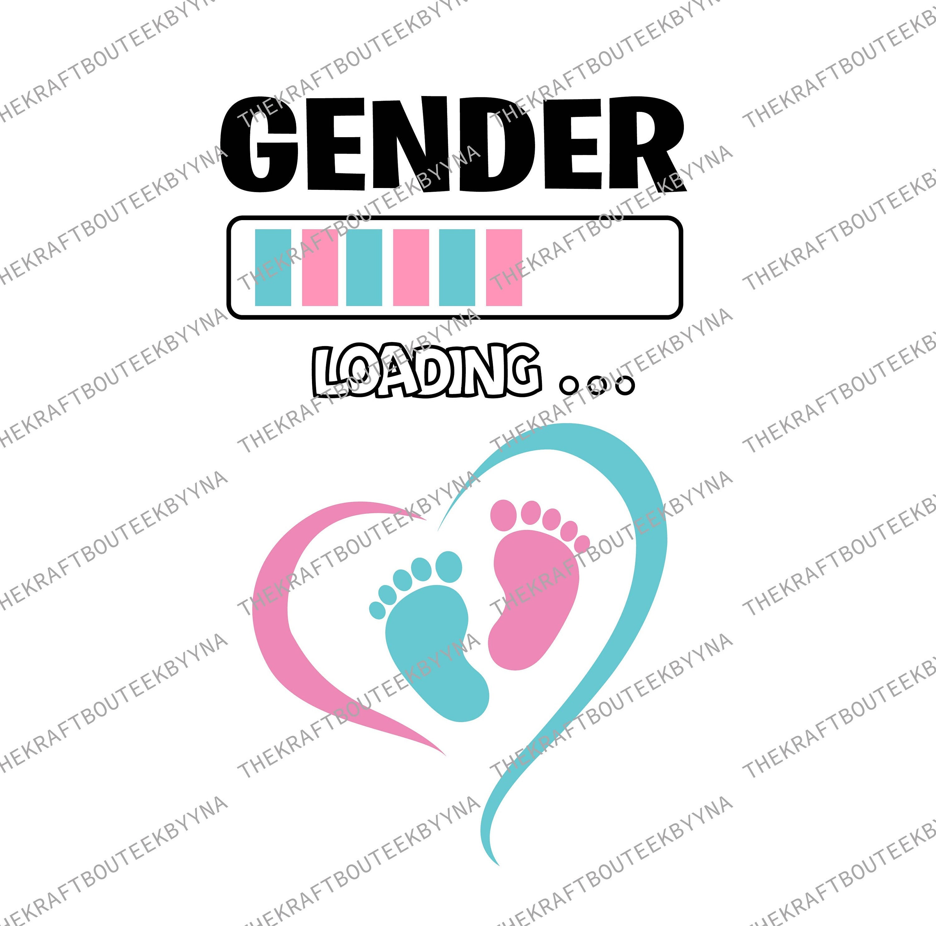 Género Revelar SVG género revelar PNG corazón bebé pies - Etsy México