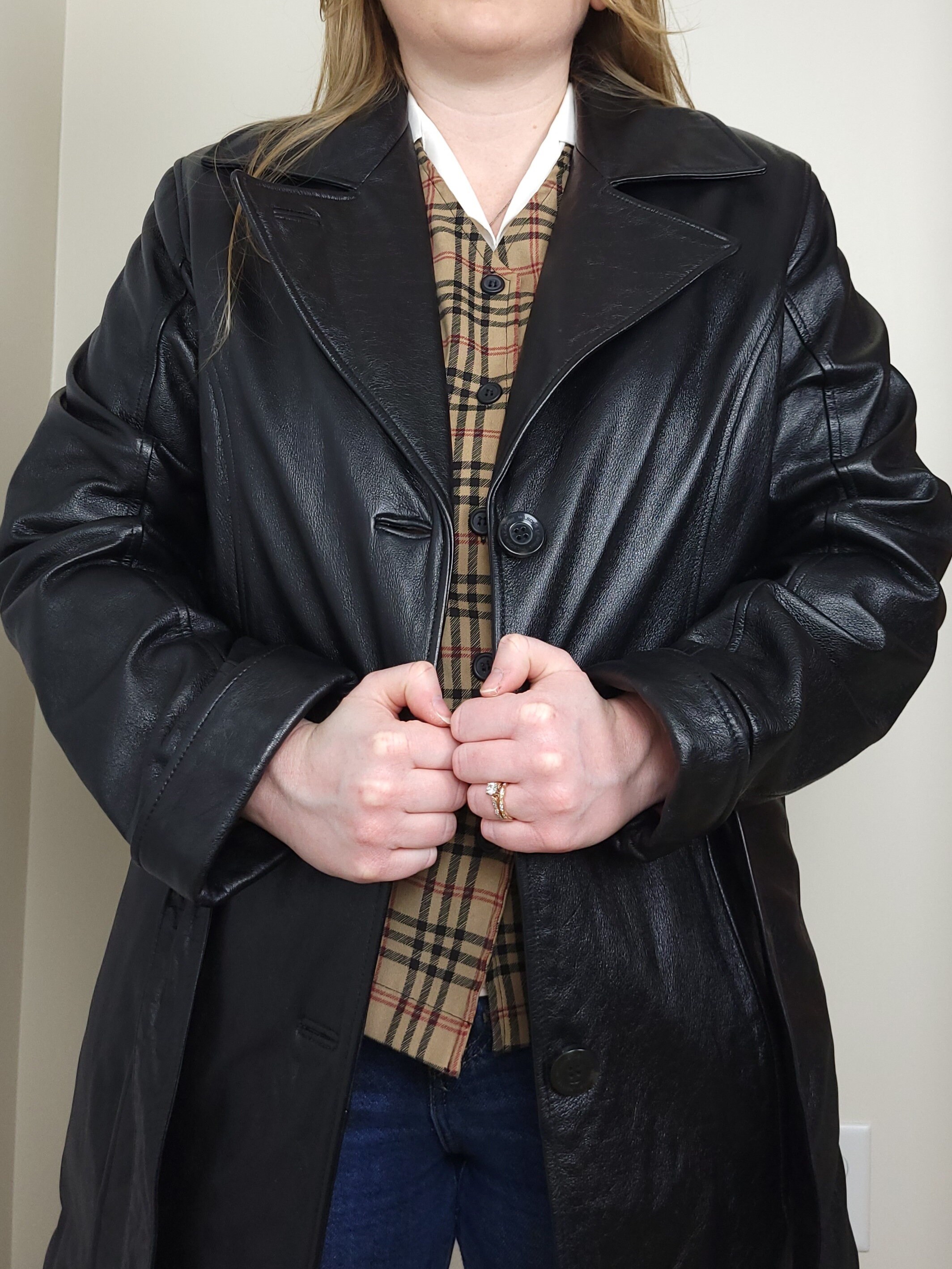 Early 2000s Wilsons Leather Thinsulate Leather Trench Coat / Sz L - Etsy