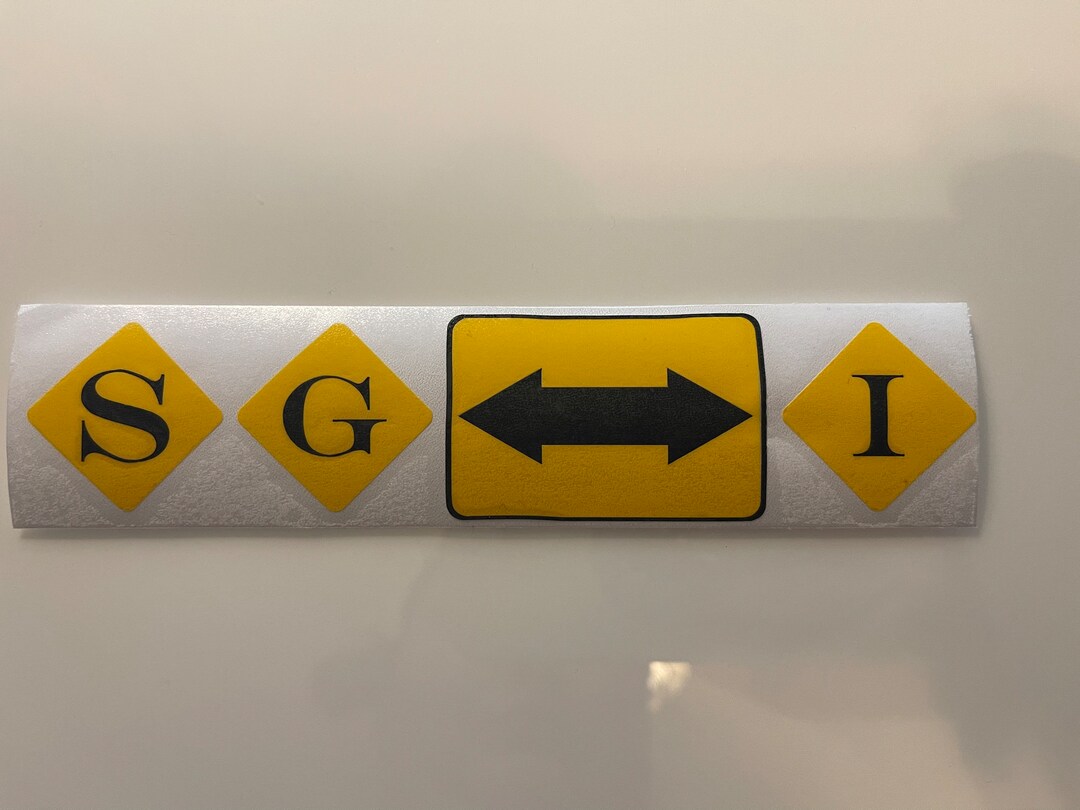 SGI St George Island Vinyl Die Cut Decal Traffic Signs If You - Etsy