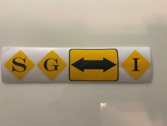 SGI St George Island Vinyl Die Cut Decal Traffic Signs If You - Etsy