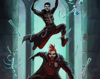 Kiriona Gaia Gideon Nav the Locked Tomb Fanart Print - Etsy