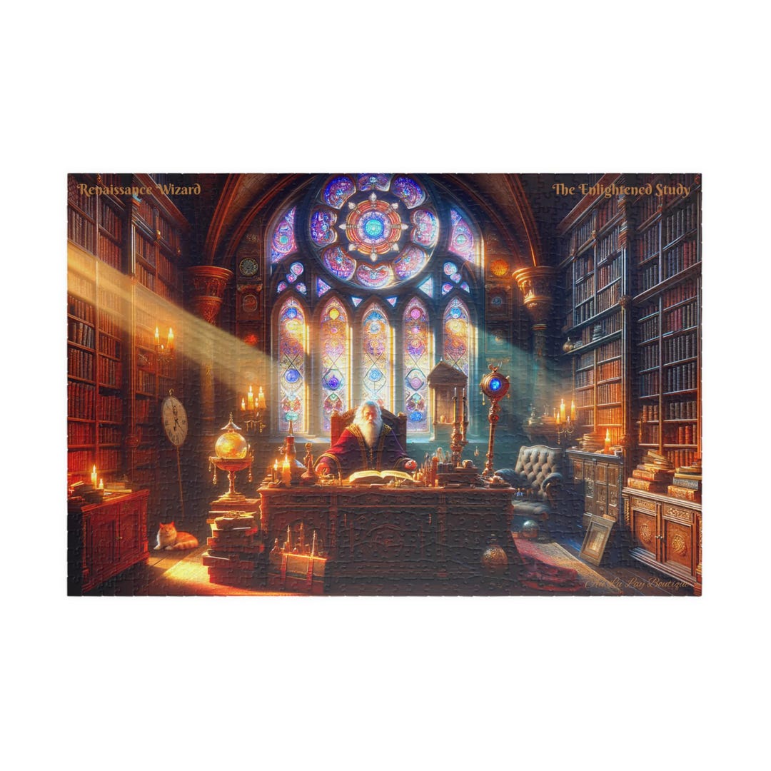 Renaissance Wizard Puzzle: Enlightened Study Art, 110-1014-piece Jigsaw ...