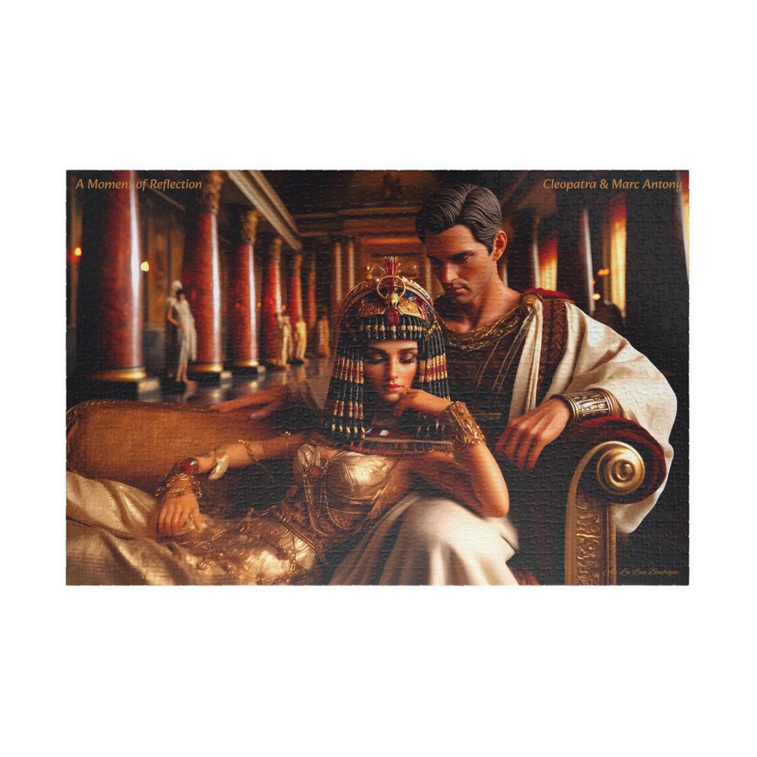 Cleopatra & Marc Antony Jigsaw Puzzle: Ancient Egypt Romance - Etsy