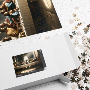 Jesus Christ Jigsaw Puzzle, Last Supper Divine Light Jigsaw, Religious ...