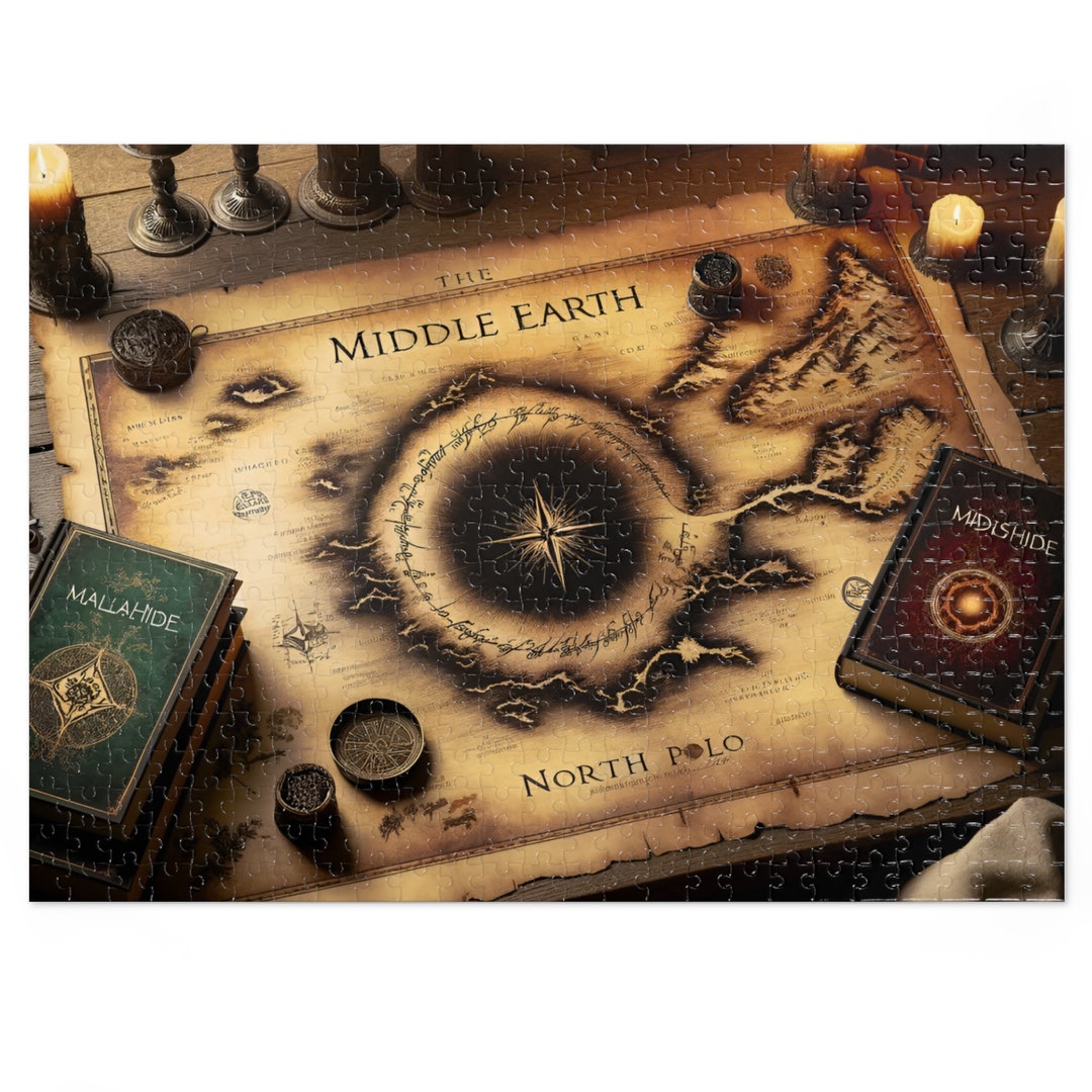 Pathways to the Shire: the Middle Earth Map Quest Jigsaw Puzzle 30, 110 ...