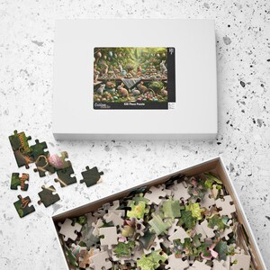 Springtime Bunny Tea Party Jigsaw Puzzle, Whimsical Easter Scene ...