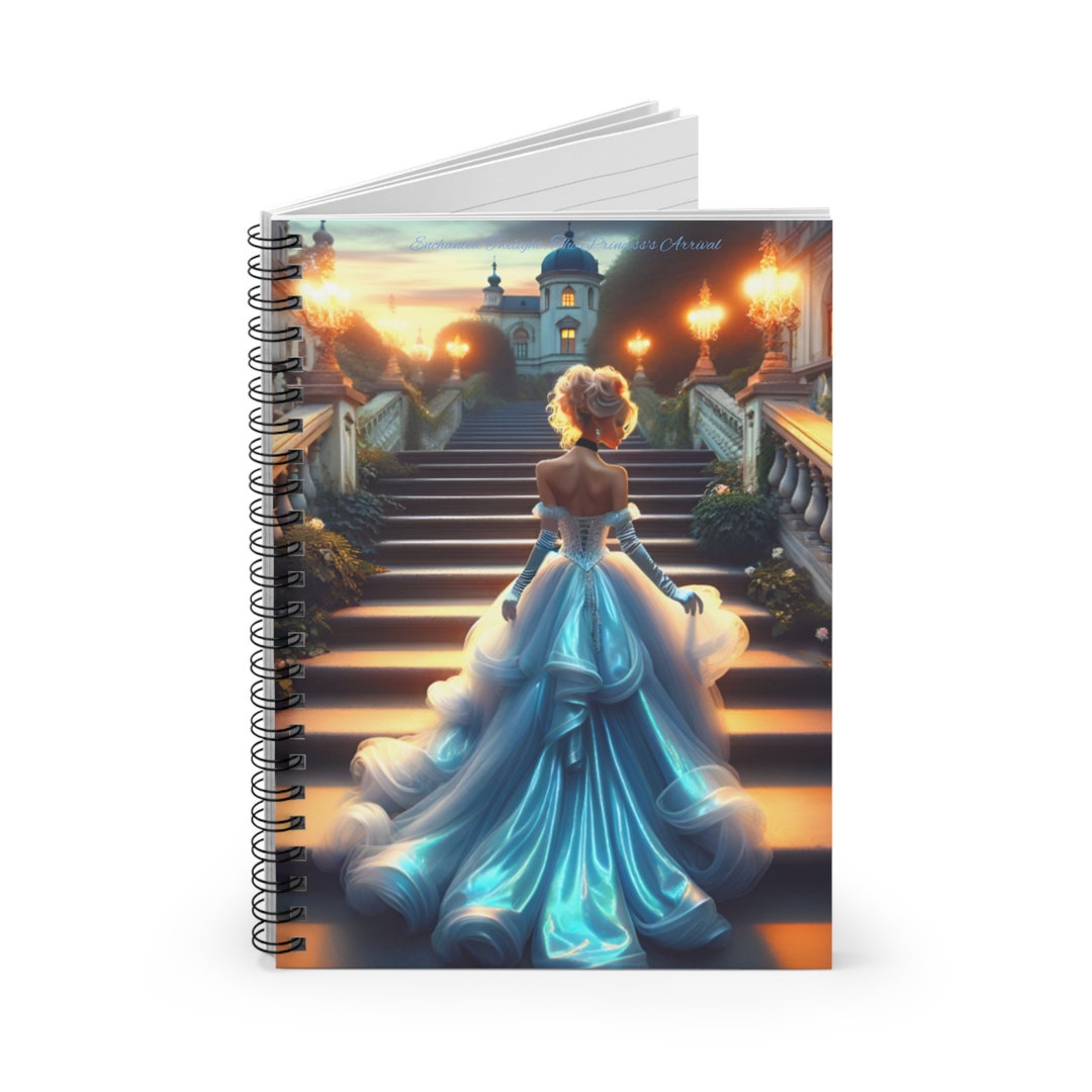 Princess Spiral Notebook Enchanted Twilight Arrival, Ruled Line Journal ...