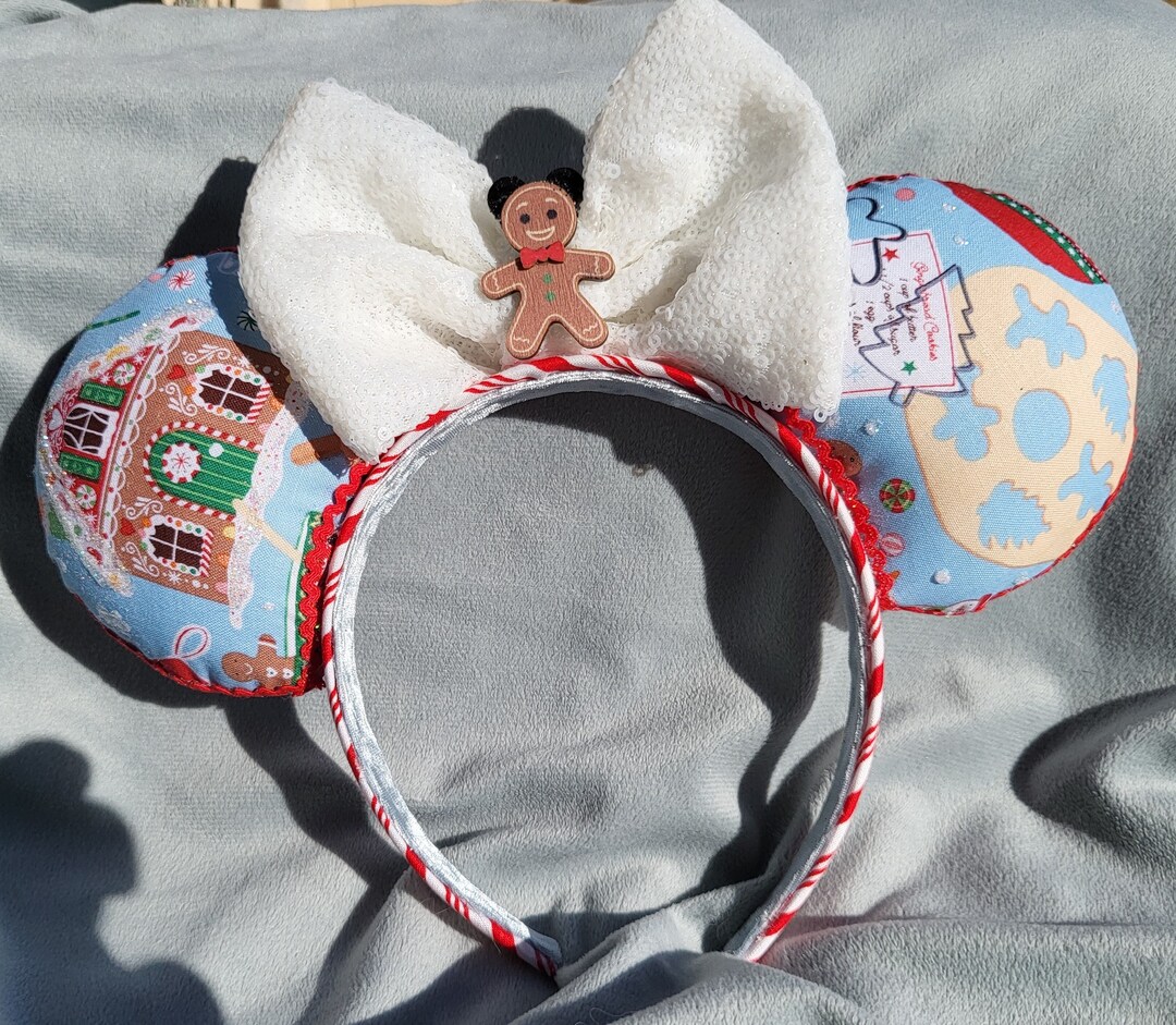 Gingerbread Man Mouse Ears, Gingerbread Scented Headband, Holiday ...