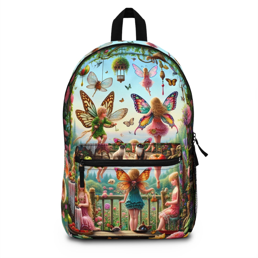 Fairy Backpack, Enchanted Blossom Balcony Theme, Nature Inspired Bag ...