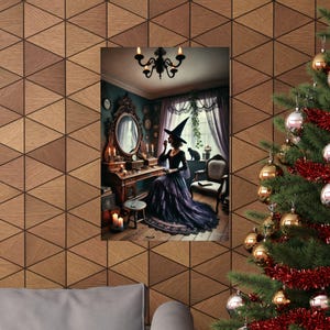 Vintage Witchy Makeup Time Art Print, Gothic Vanity Poster, Enchanting ...