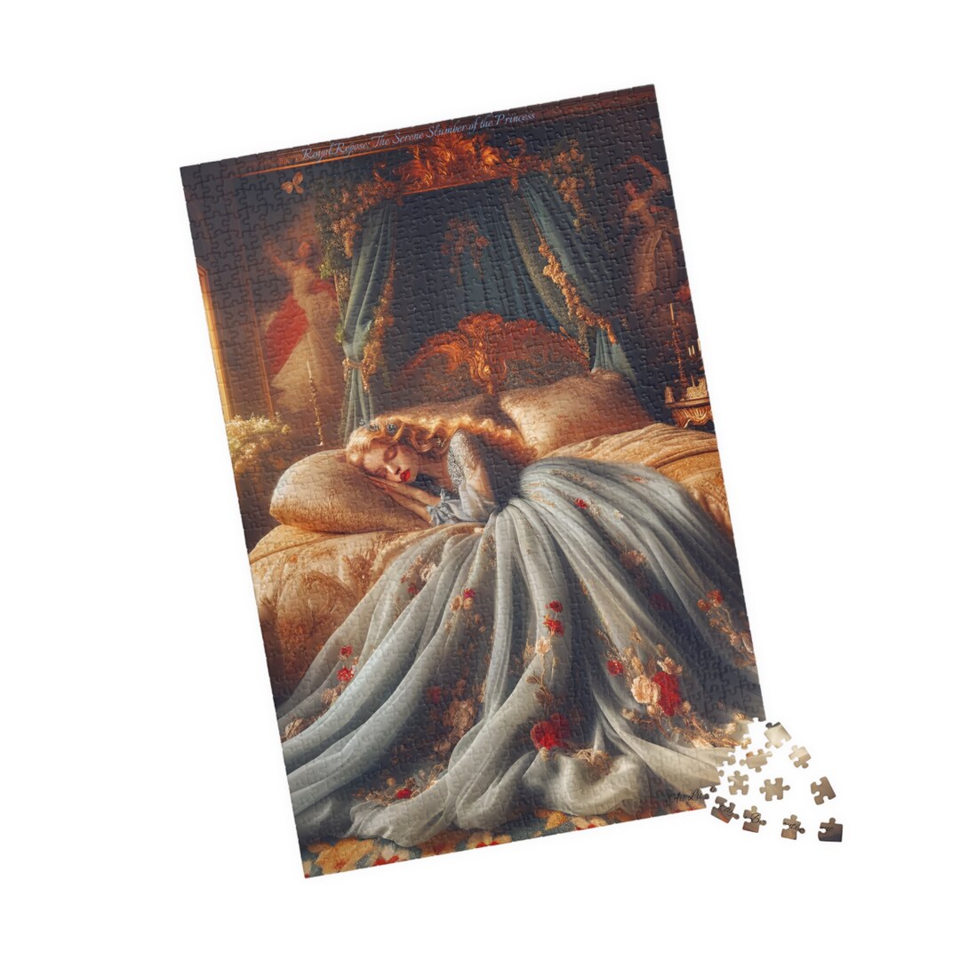 Princess Puzzle Royal Jigsaw Castle, Unique Gift for Blonde Queen ...