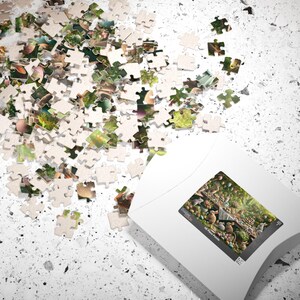 Springtime Bunny Tea Party Jigsaw Puzzle, Whimsical Easter Scene ...