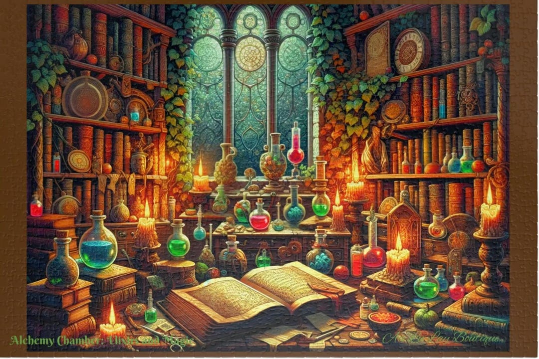 Alchemy Chamber Puzzle - Magical Elixirs & Wizardry, 110-1014-piece ...