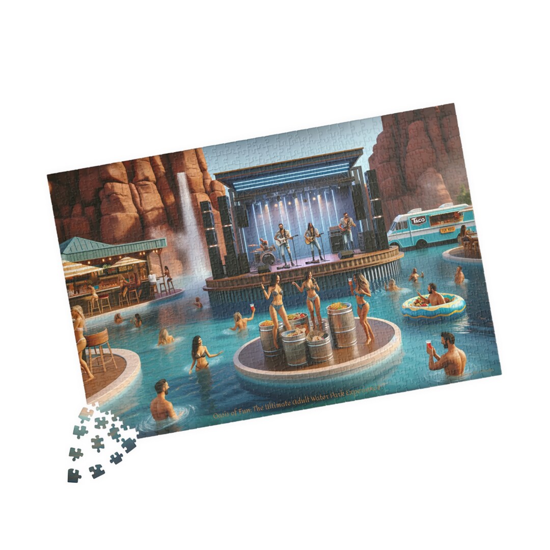 Oasis of Fun: Ultimate Adult Water Park Experience Jigsaw Puzzle ...