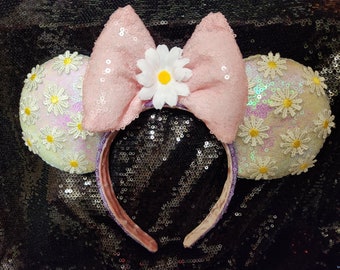 Daisy Flowers Minnie Mouse Ears Disney Ears Floral Ears - Etsy
