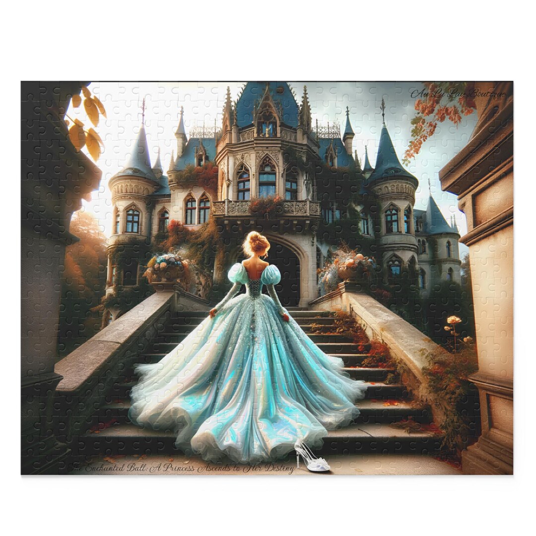 Princess Castle Puzzle, Fairytale Magic Art, Dreamlike Jigsaw Decor for ...