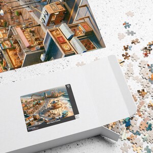 Beach Puzzle, Seaside Boardwalk Carnival Scene , 1000-piece Jigsaw ...