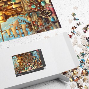 Pirate Curio Cabinet Jigsaw, Treasure-filled Puzzle, Unique Tabletop ...