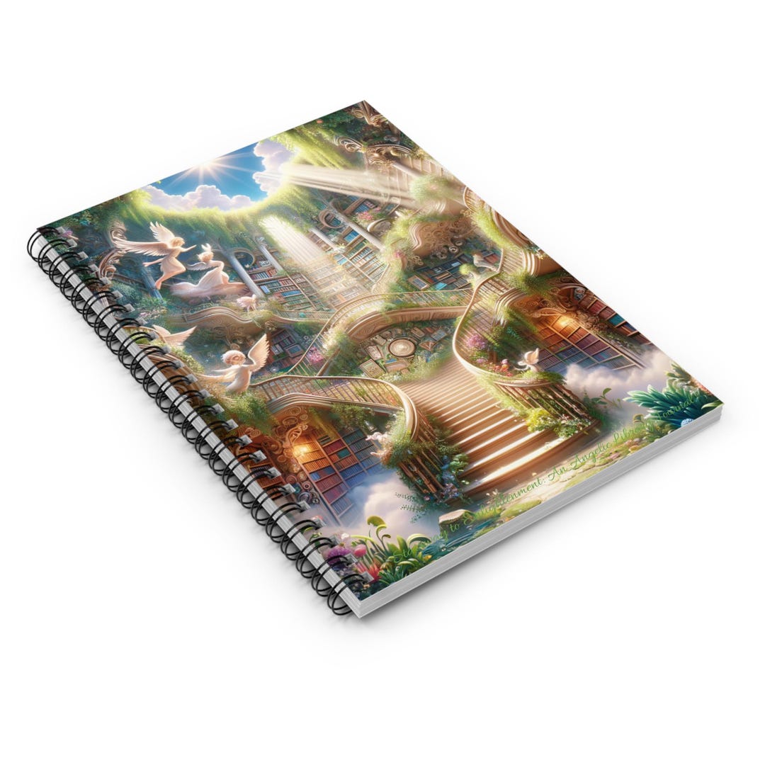 Angelic Spiral Notebook, Stairway to Enlightenment Journal, Angelic ...