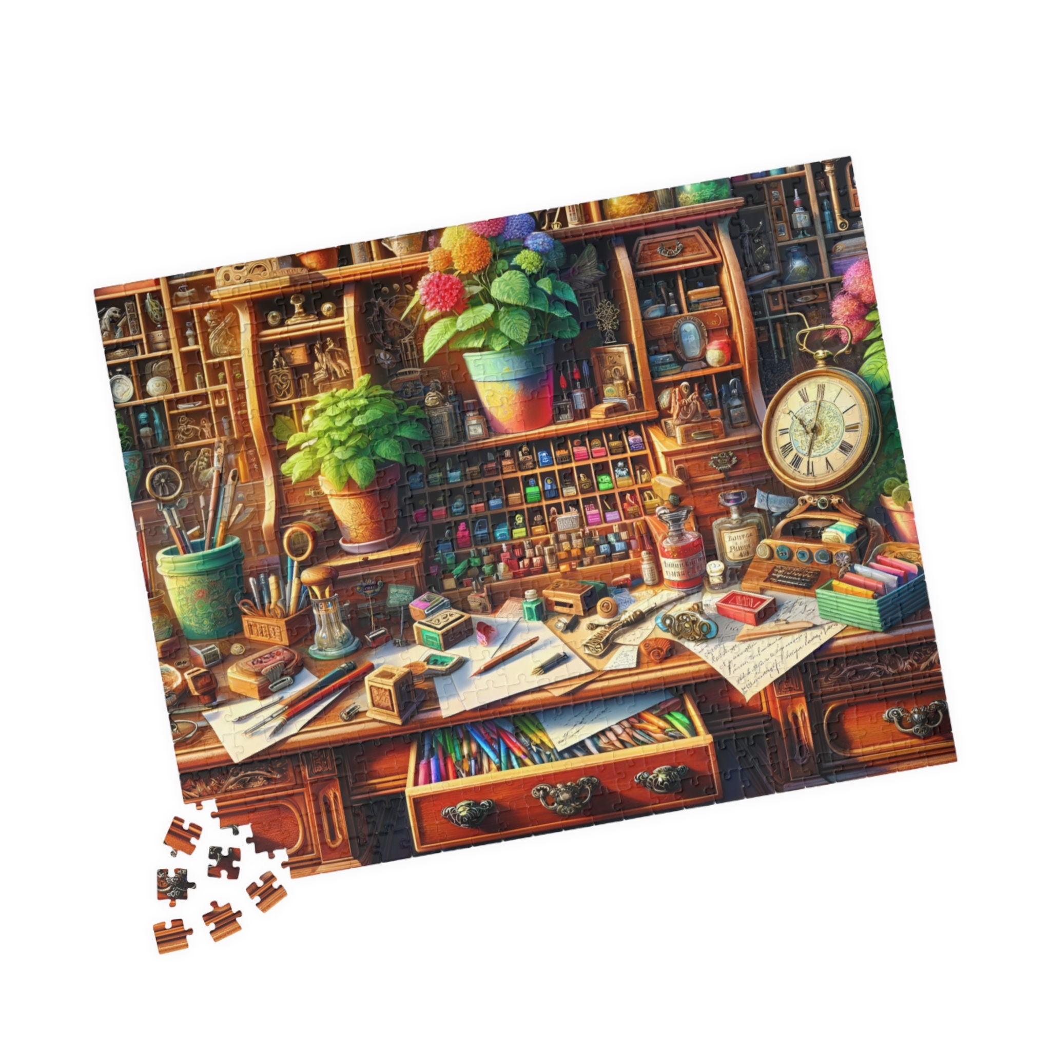 The Curious Collector's Roll Top Desk Puzzle 110, 252, 520, 1014-piece ...