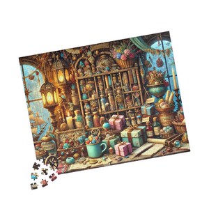 Pirate Curio Cabinet Jigsaw, Treasure-filled Puzzle, Unique Tabletop ...