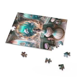 Mermaid's Dream Vanity Puzzle, Ocean Theme Jigsaw, Enchanted Waters ...